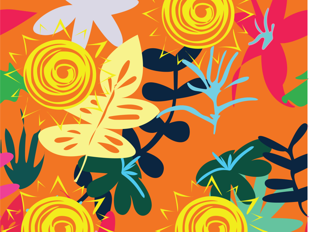 Seamless textile print pattern | Upwork