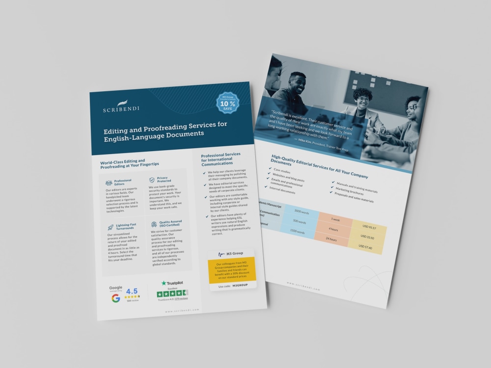 Professional One pager and company profile brochure | Upwork