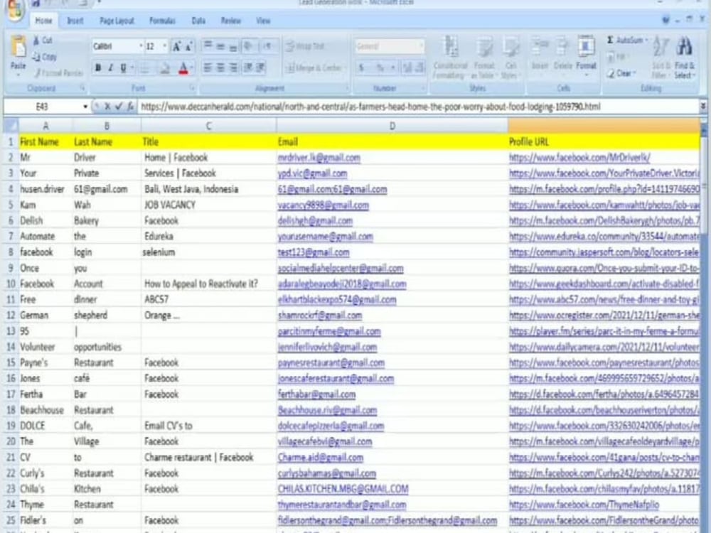 Data Entry, data collection, Copy-paste, Web Research, web Scraping, | Upwork