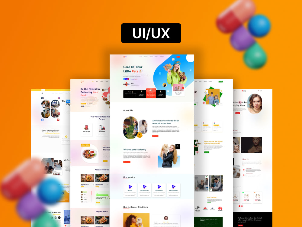 A modern, clean, and trendy web landing page UI UX design | Upwork