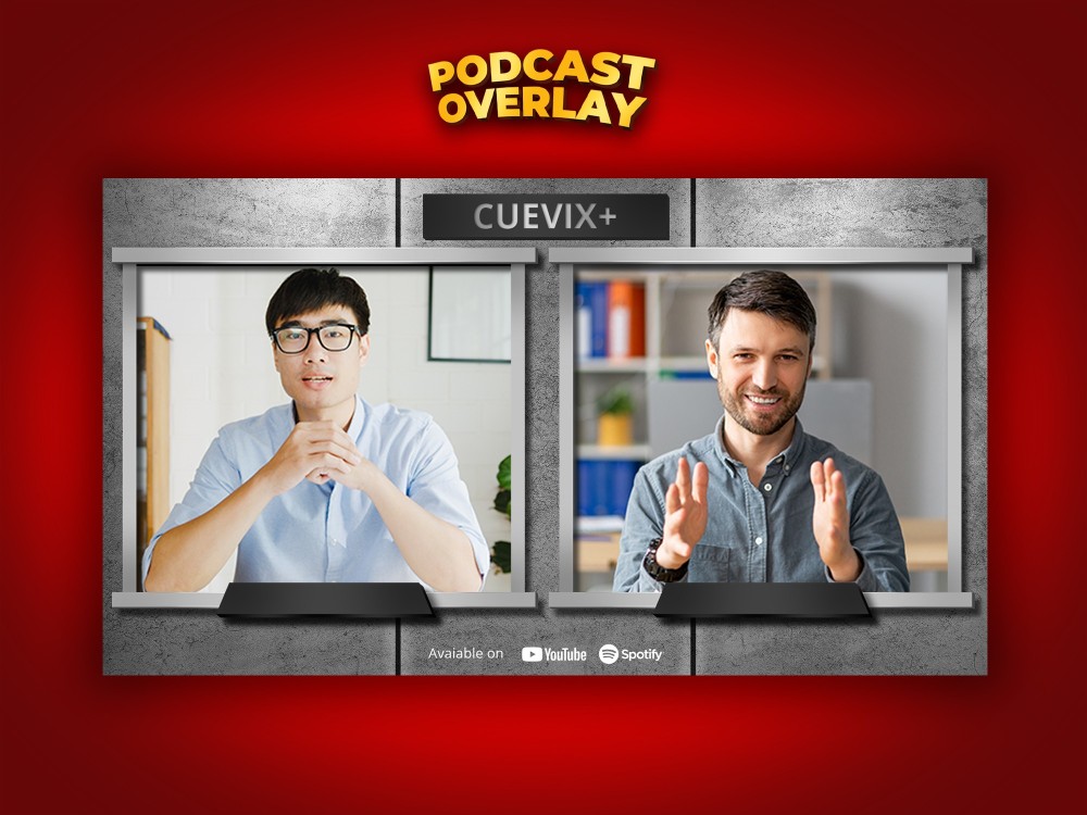 Cool overlay and border for your podcast | Upwork