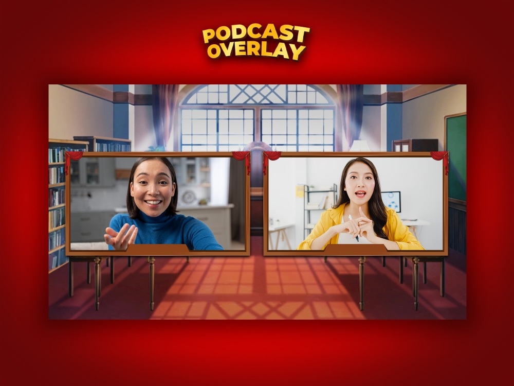 Cool overlay and border for your podcast | Upwork