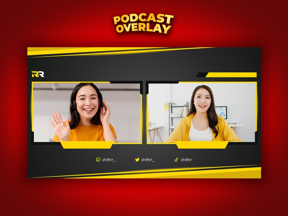 Cool overlay and border for your podcast | Upwork