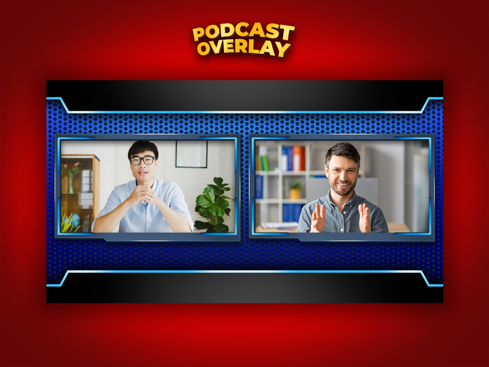 Cool overlay and border for your podcast | Upwork