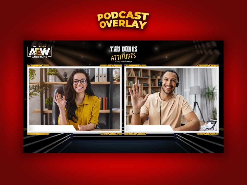 Cool overlay and border for your podcast | Upwork