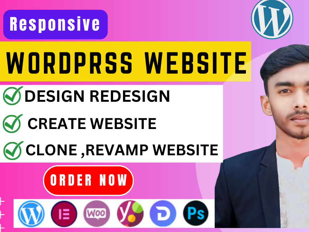 Build design redesign, clone, edit, fix or revamp the WordPress website | Upwork