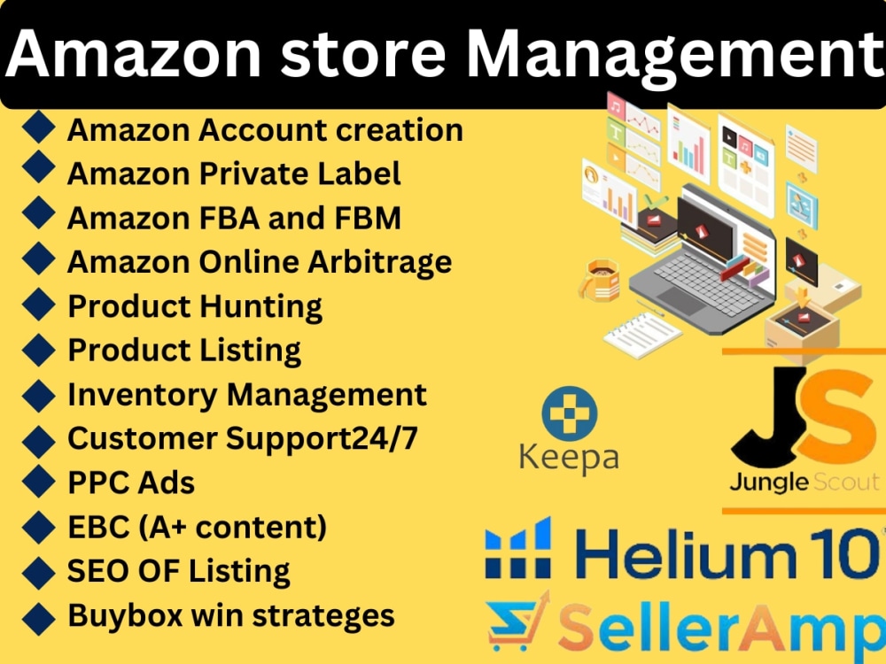 Amazon Store Management Export | PPC Ads | Shipment Plan | Upwork