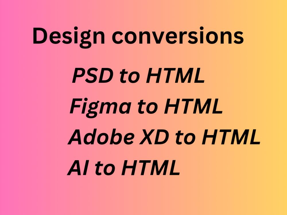 A psd figma xd to html css responsive website conversion. | Upwork