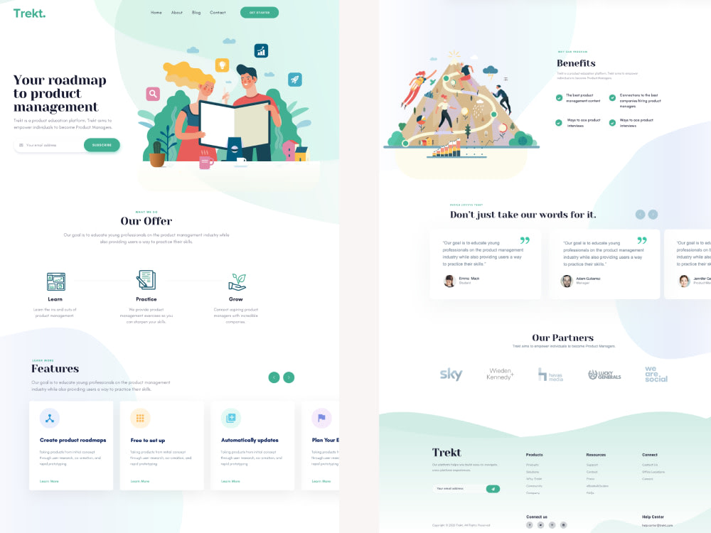 A Professional UI Landing page design | Homepage | Figma | Adobe tools ...