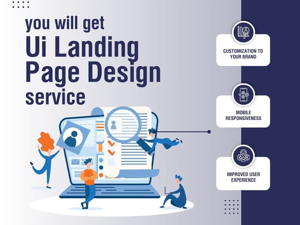 Creative UI landing page design service | Upwork