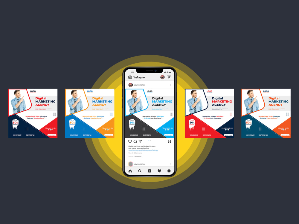 Clean, Minimal and Unique Social Media Post Design | Upwork