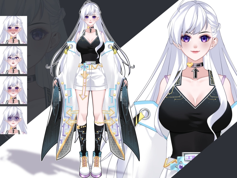 Professional Live2d Model for Vtuber Ready to Rig | Upwork