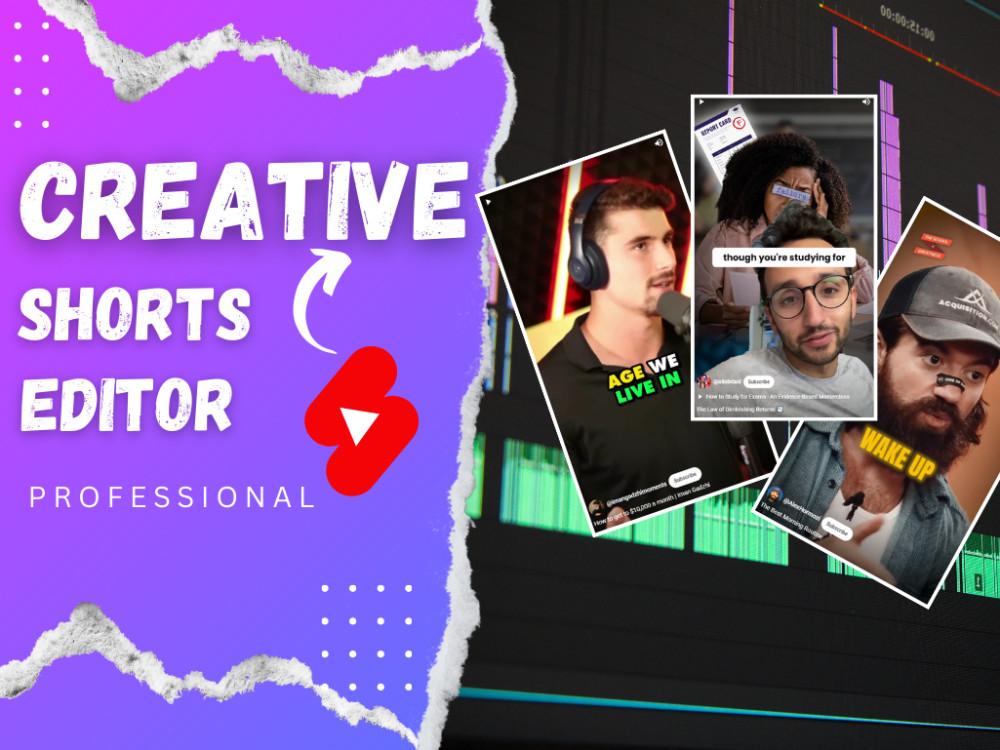 Top-notch editing for YouTube Short, Instagram Reels, TikTok videos | Upwork