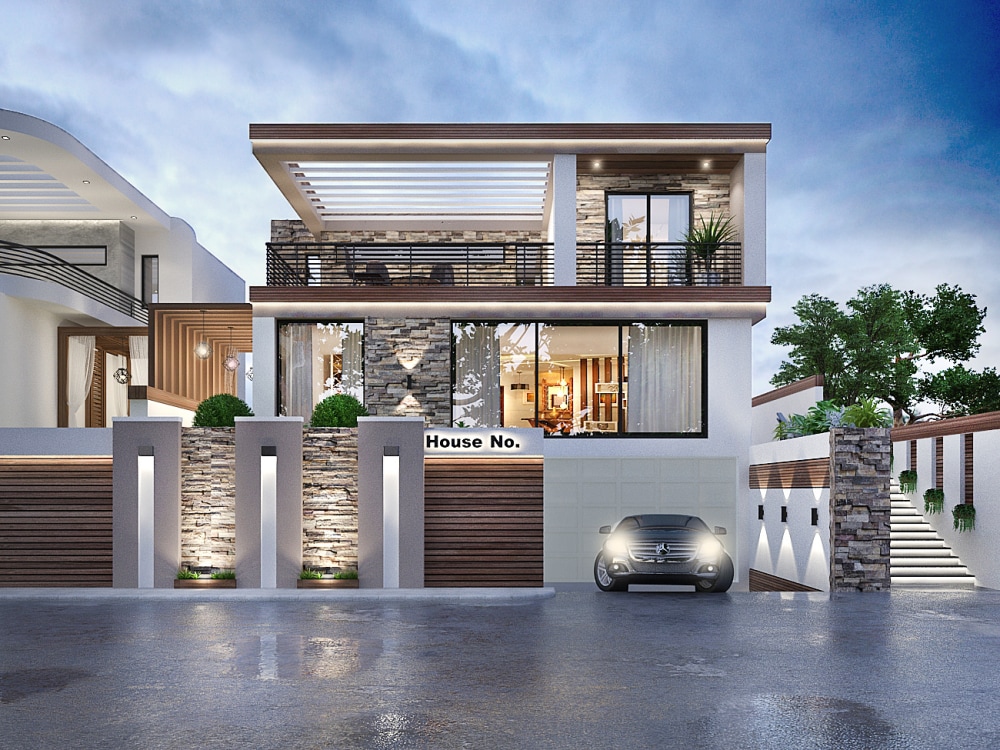 A photo-realistic exterior rendering in 3ds max | Upwork