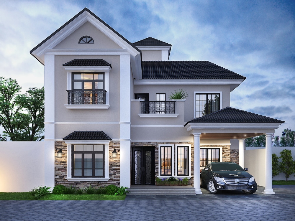 A photo-realistic exterior rendering in 3ds max | Upwork