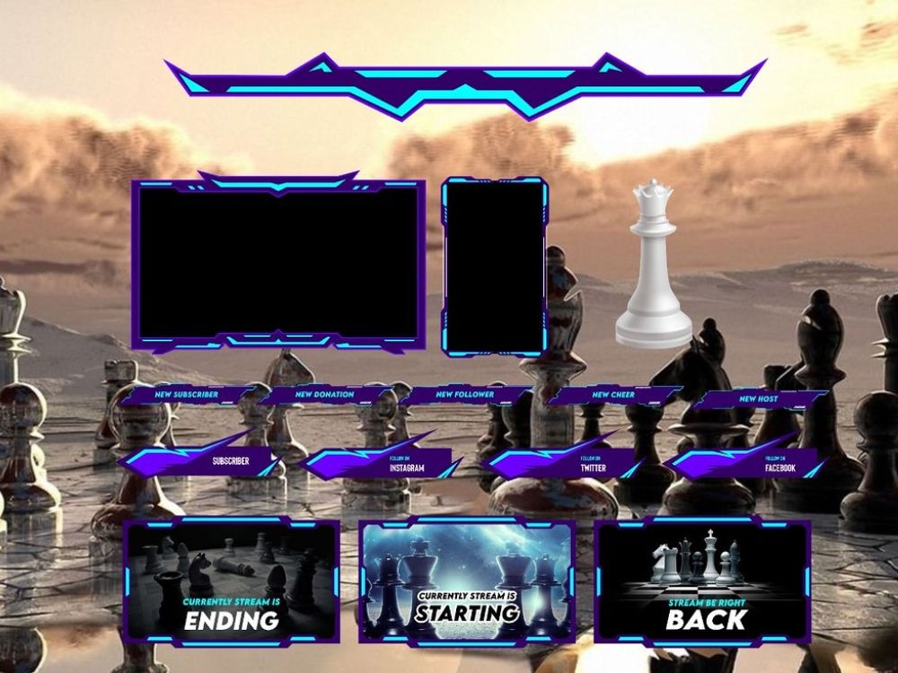 Professional Twitch Overlay| Logo| Alert| Panels| Custom Overlay For ...