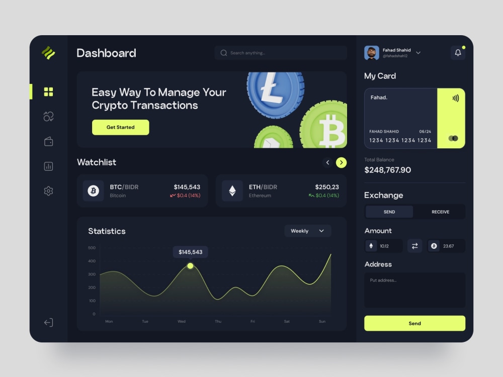 An amazing dashboard or web application UX/UI design in Figma | Upwork