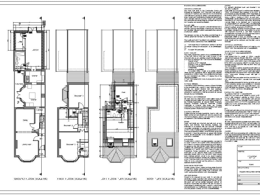 Detail construction drawings of UK building regulations | Upwork