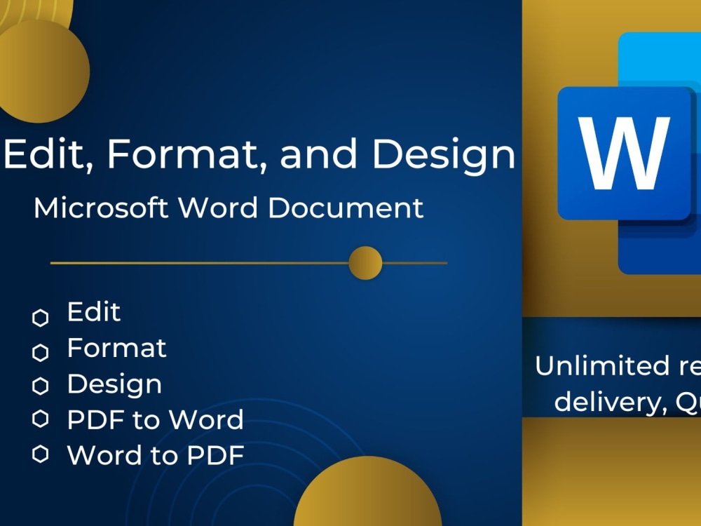 A designed, edited, formatted, and converted Microsoft word document | Upwork