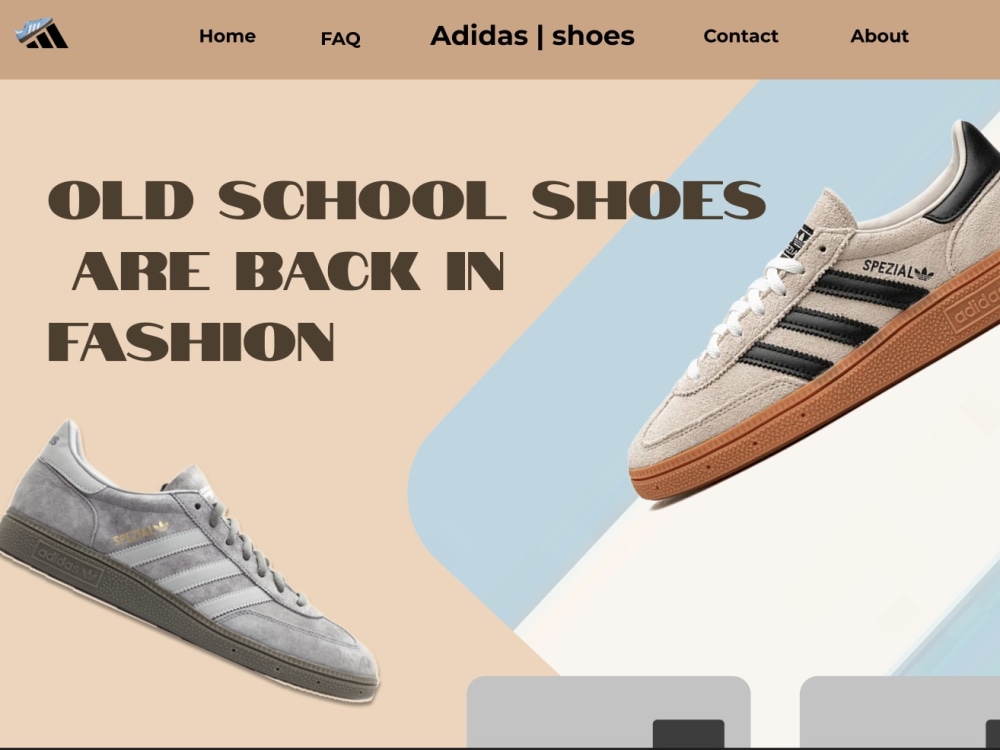 Adidas sneakers site design made in figma | Upwork