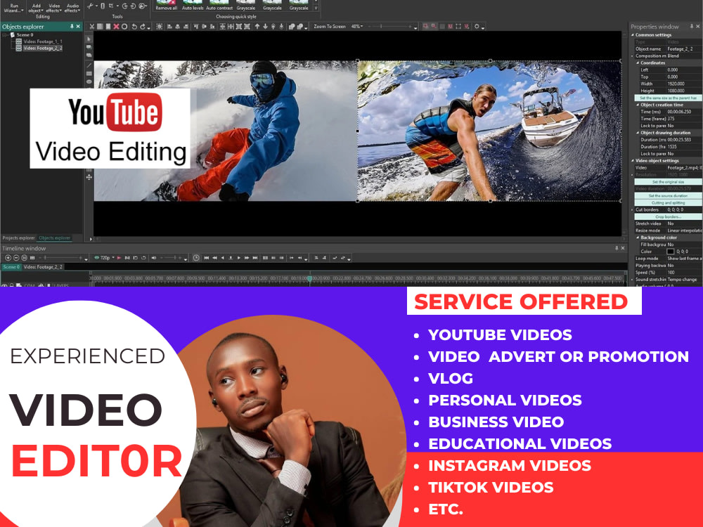 A professional Video Editor For YouTube Videos, Vlogs, & Explainer ...