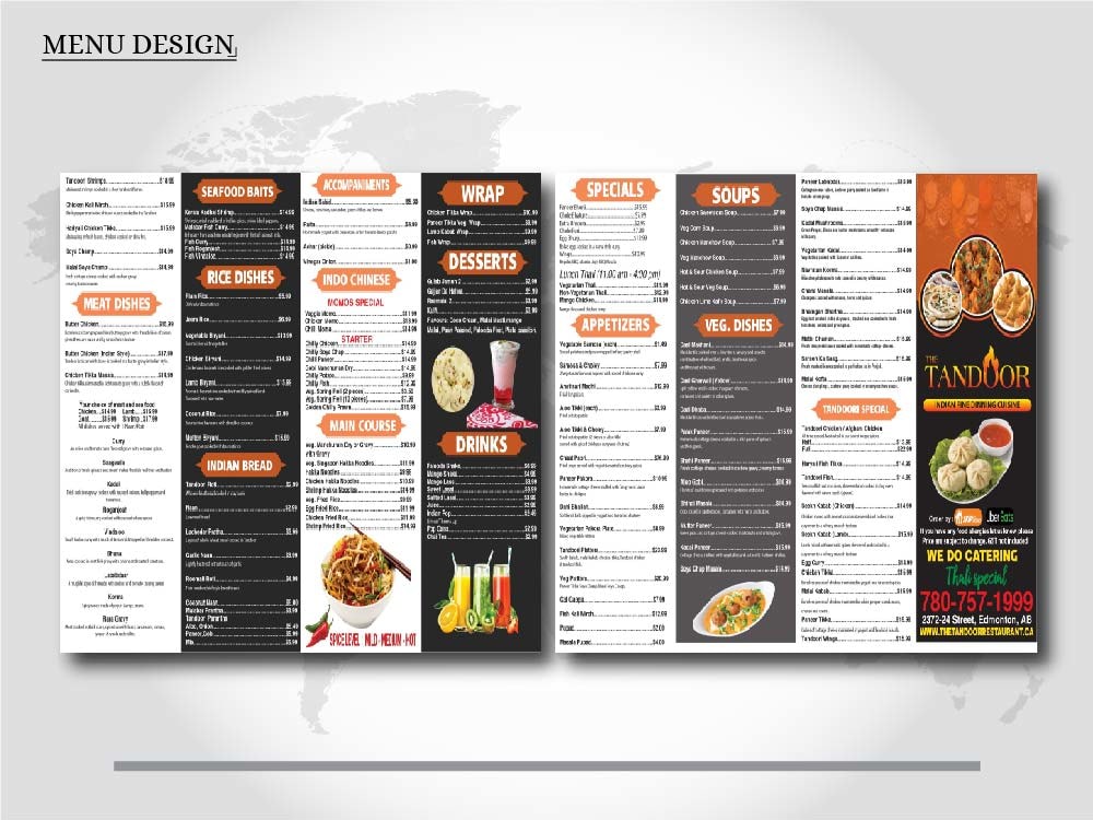 Beautiful good looking Menu design | Upwork