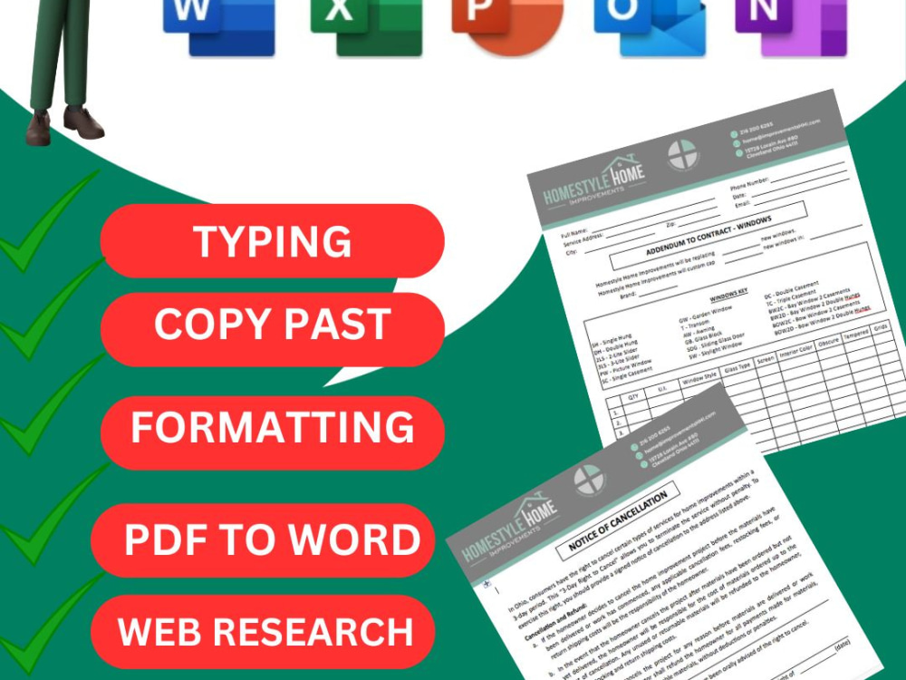 A Microsoft Word compose -Typing & Formatting | PDF convert to MS Word ...