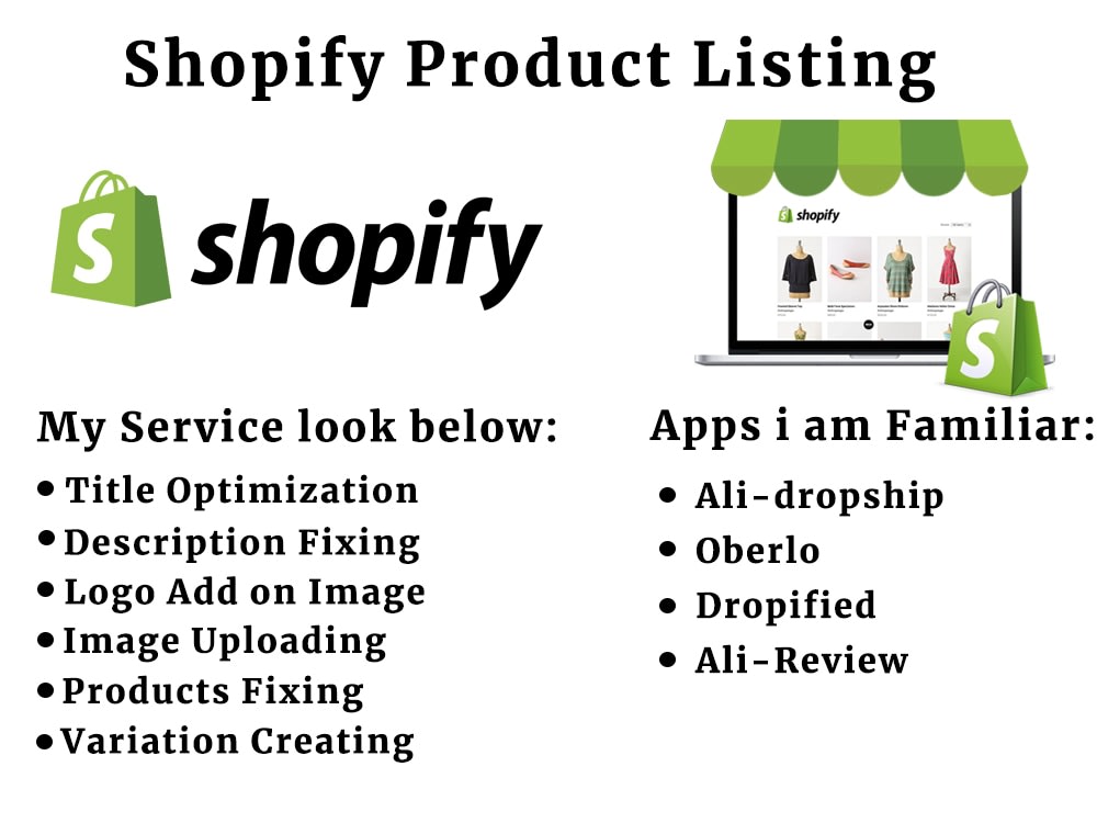 Shopify Product listing, Product Upload and Data Entry Services | Upwork