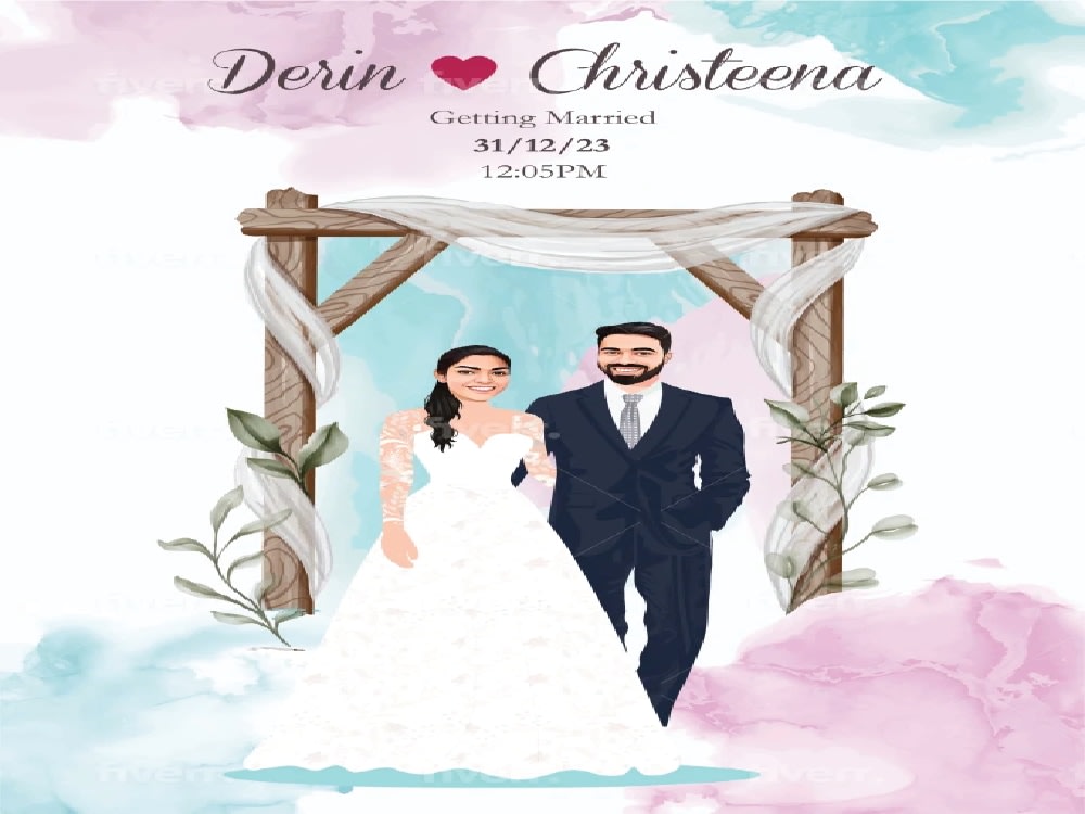 An amazing invitation card for your wedding. | Upwork