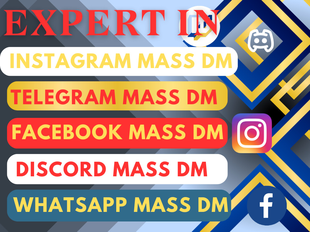 A successful Instagram mass DM/ Facebook mass DM to your targeted ...