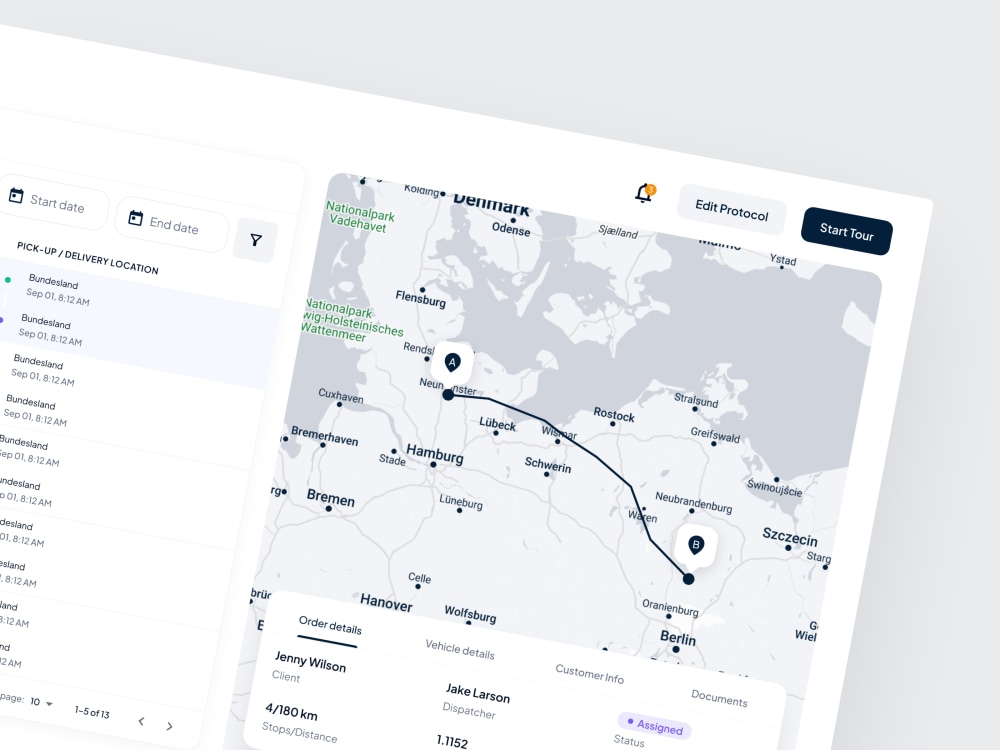 A Custom Logistics Web Platform with Responsive UI/UX Design | Driver ...