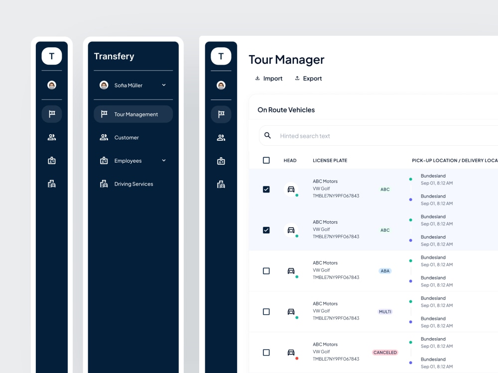 A Custom Logistics Web Platform with Responsive UI/UX Design | Driver ...