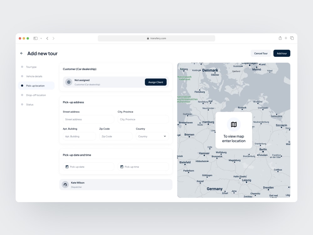 A Custom Logistics Web Platform with Responsive UI/UX Design | Driver ...