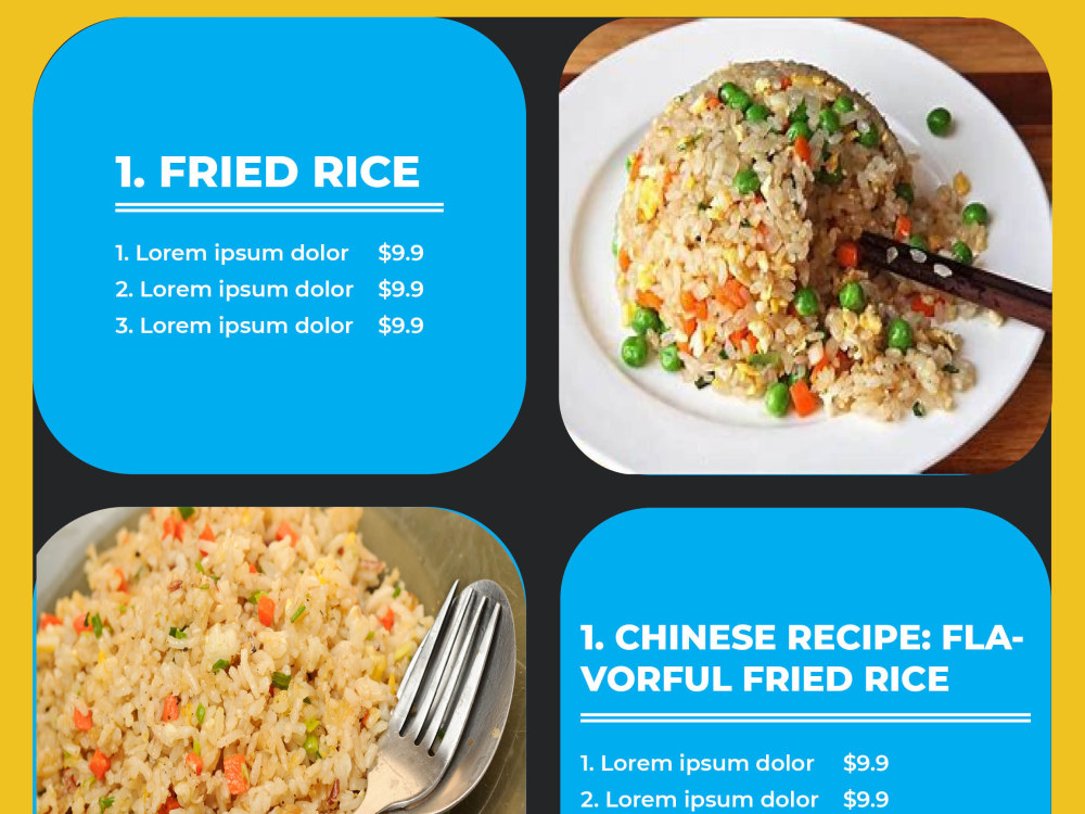 Creative Food Menu Design | Upwork