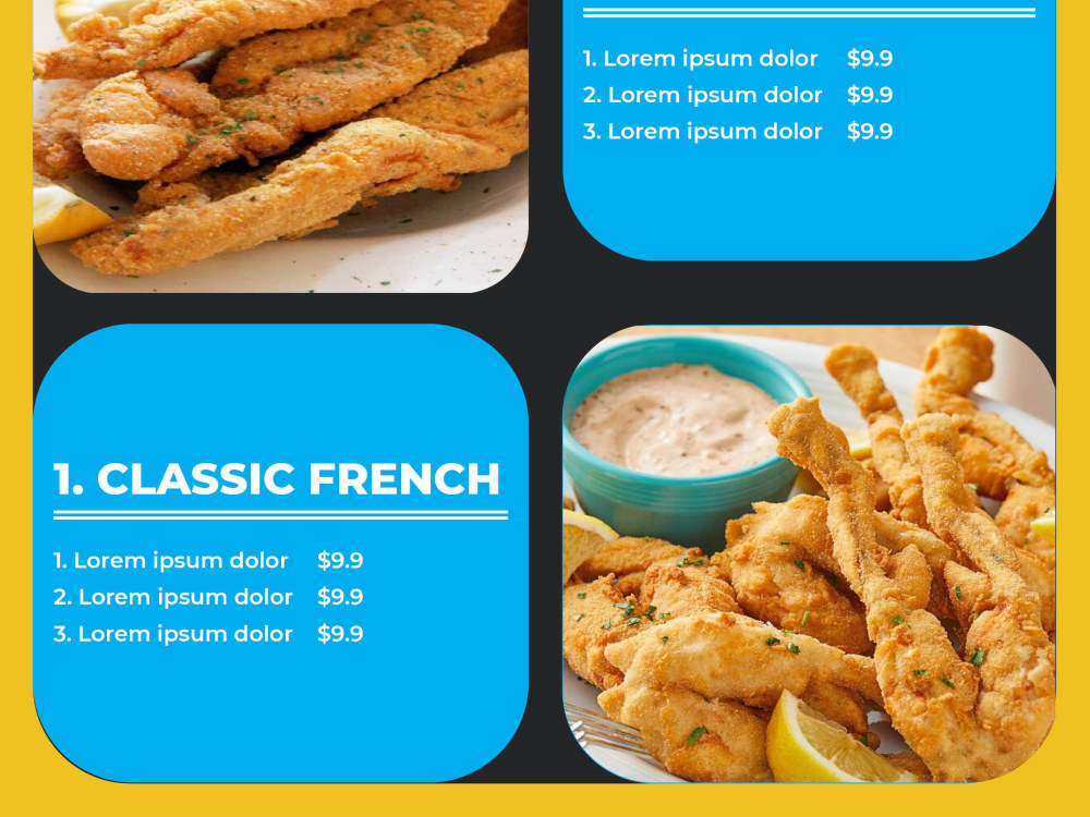 Creative Food Menu Design | Upwork