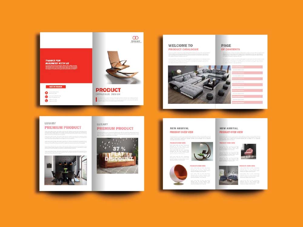 Creative brochure design, product catalog and restaurant menu design ...