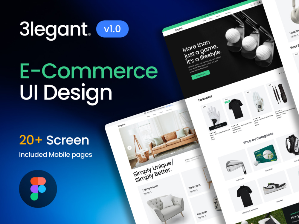 Modern web design UI UX for website and landing page figma psd adobe xd ...