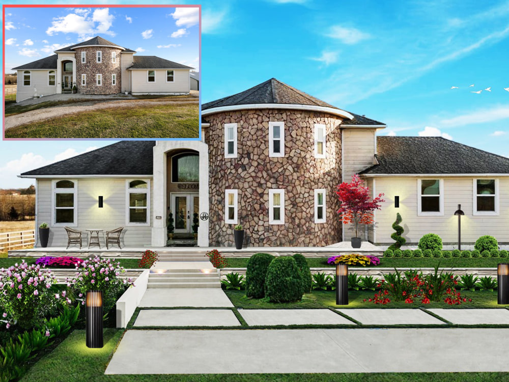 Edit house photos, exterior renovation with Photoshop | Upwork