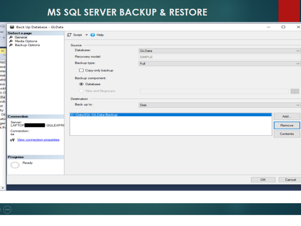 A Backup Restore Of Ms Sql Server Database Upwork