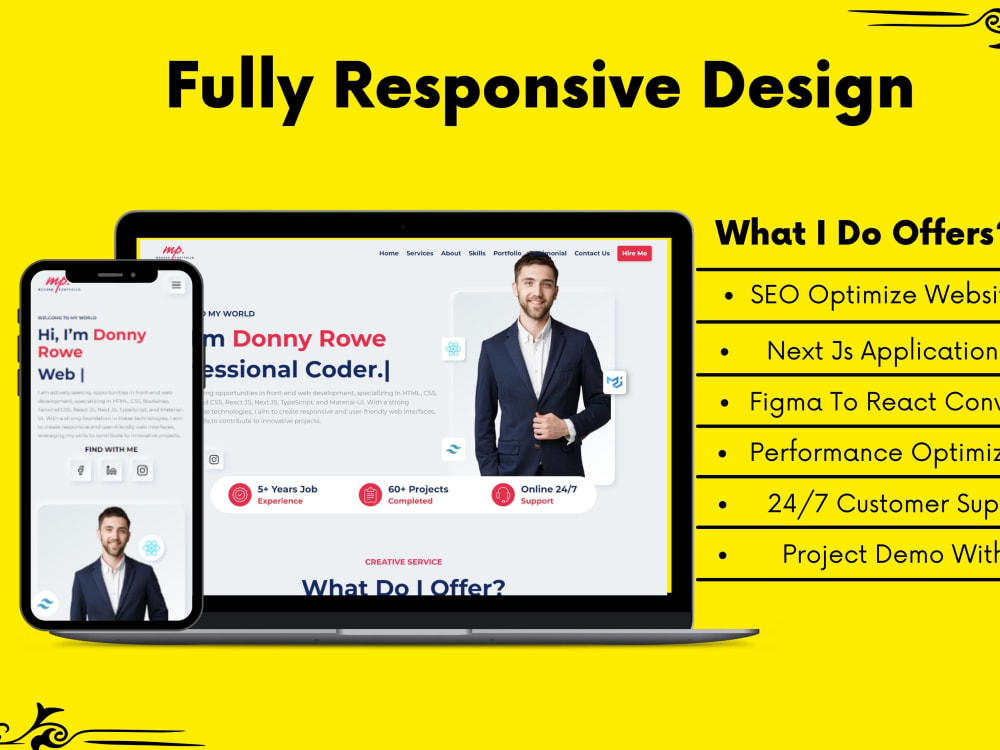 React Js Next Js Frontend Developer Tailwind Css React Developer Upwork