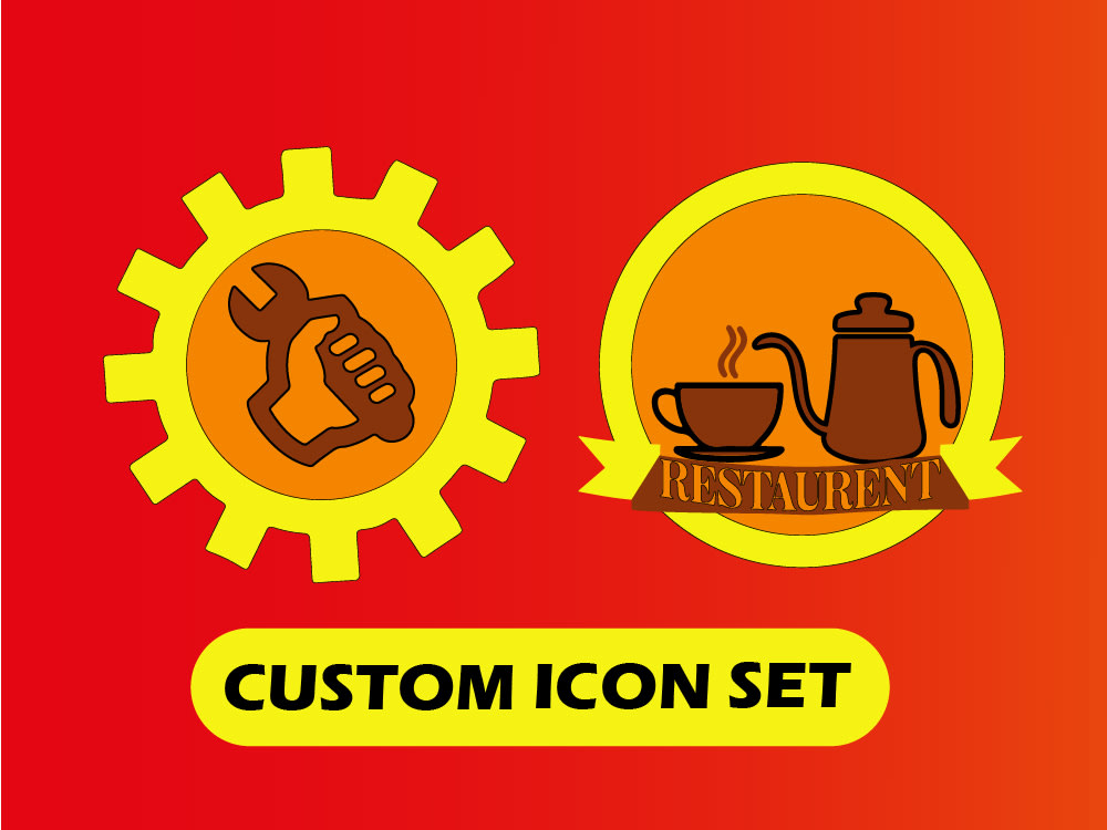 Unique custom icon set for your website and app | Upwork