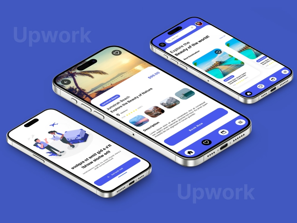 A mobile app mock up, Mobile UI design | Upwork