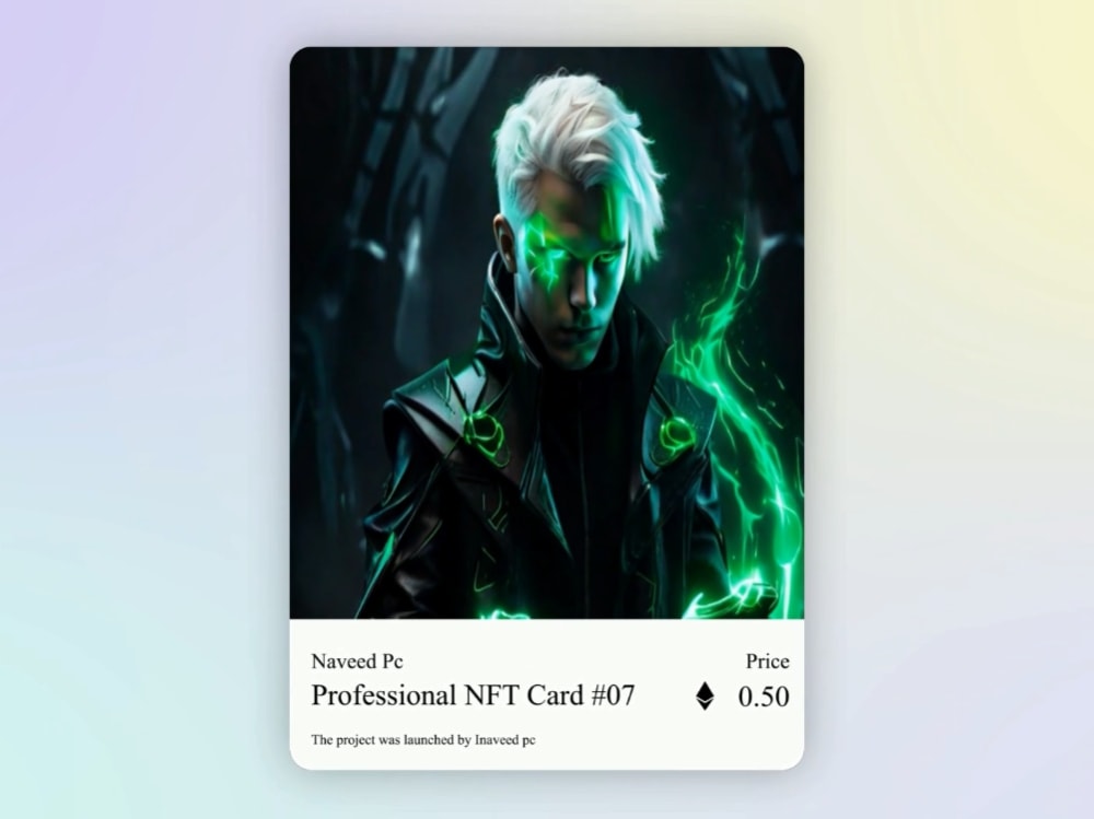 A fantastic NFT card design for you | Upwork