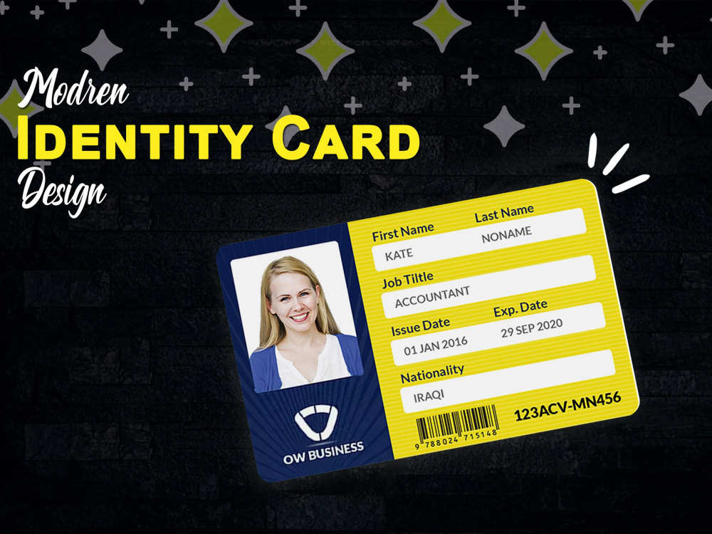Modren Identity card design or edit | Upwork
