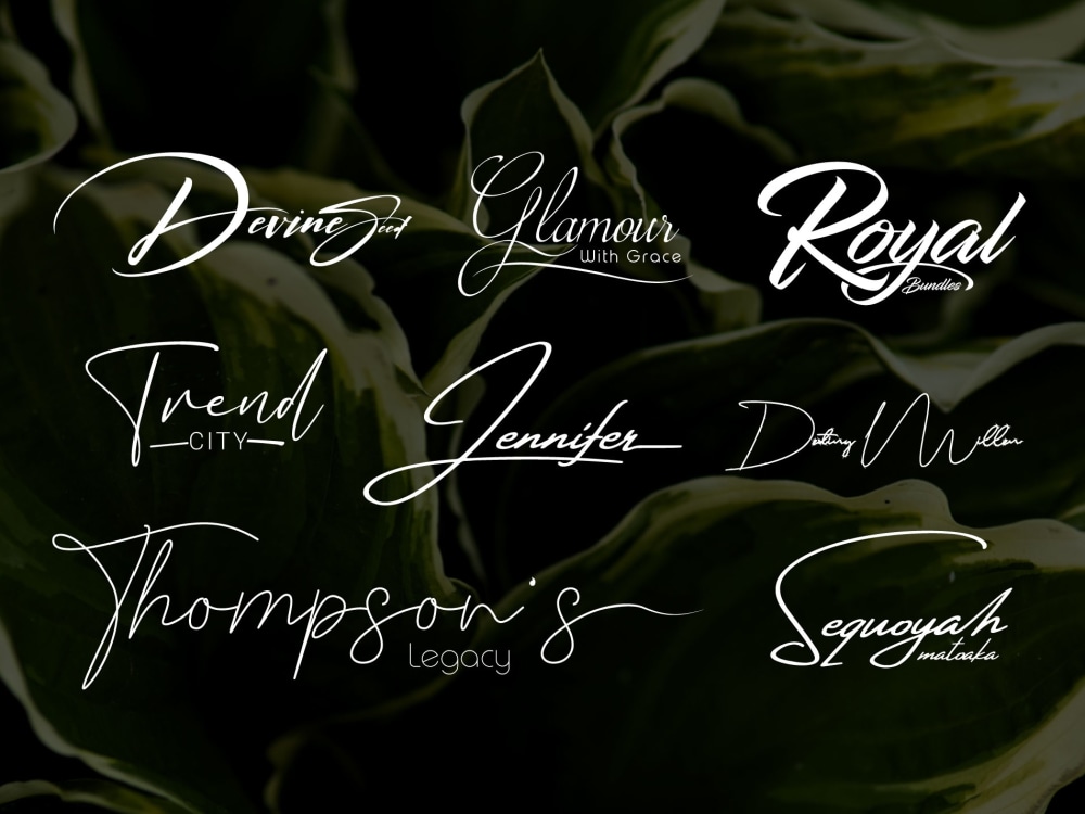 Handwritten, calligraphy, scripted, Cursive, Signature logo design | Upwork