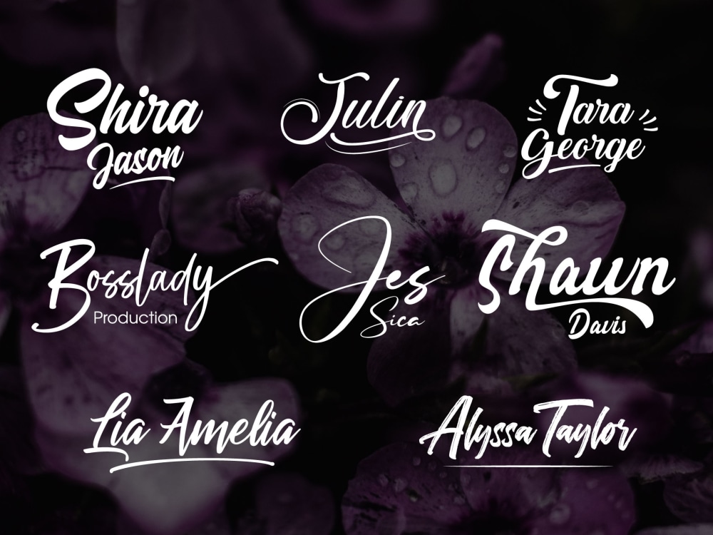 Handwritten, calligraphy, scripted, Cursive, Signature logo design | Upwork