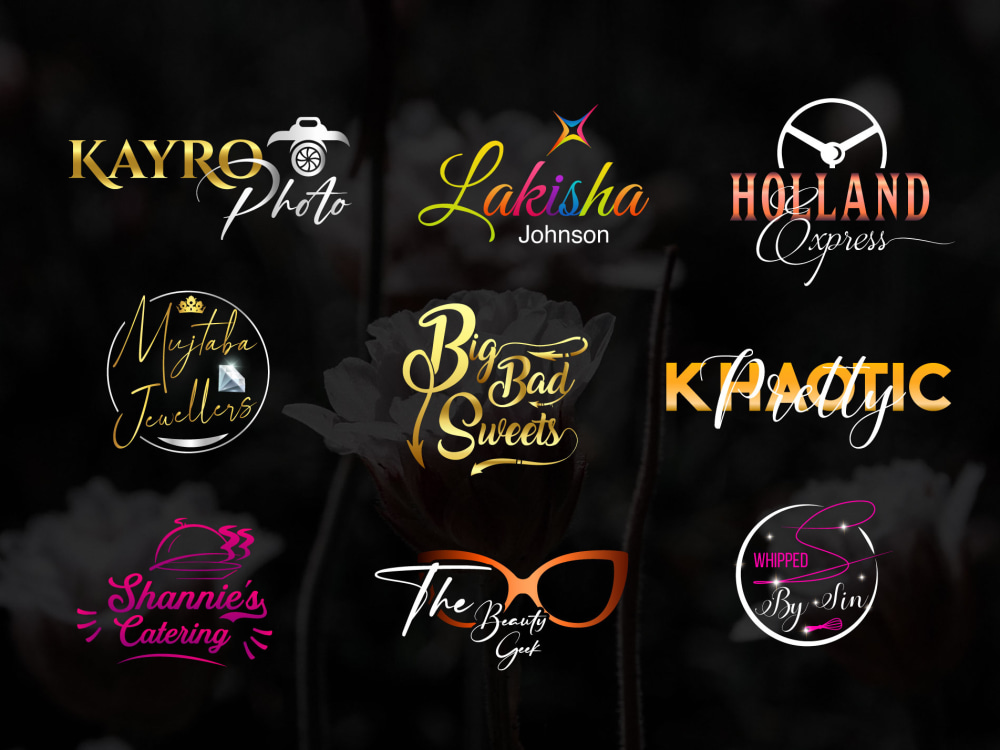 Handwritten, calligraphy, scripted, Cursive, Signature logo design | Upwork