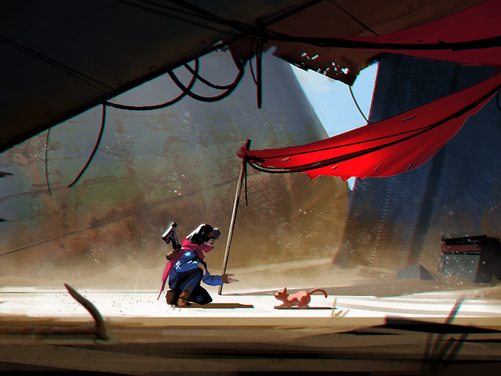 A semi-stylized fantasy/sci-fi character illustration | Upwork