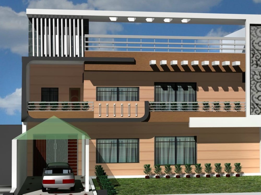 Modern Home Design 2d @3d | Upwork