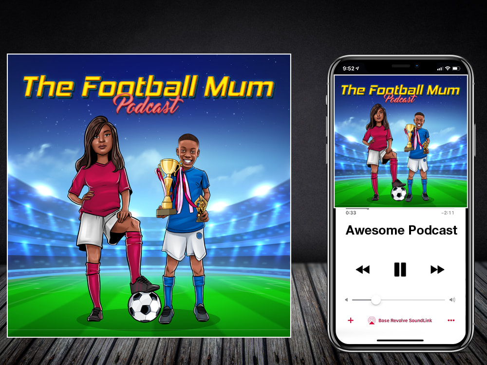 Custom podcast cover art cartoon style, podcast cover design, podcast ...